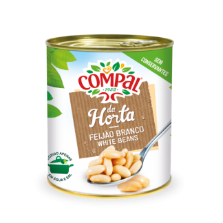Compal Feijao Branco / White Beans 845g